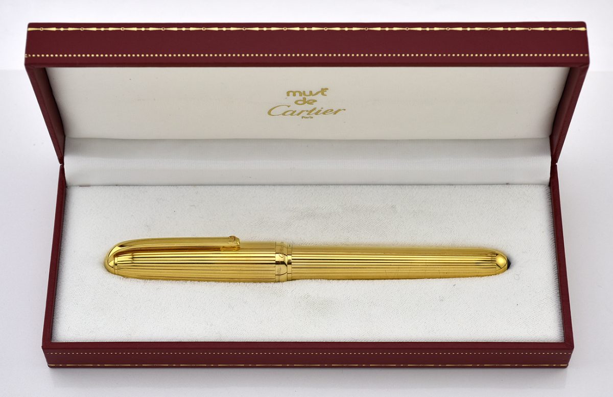 CARTIER LOUIS CARTIER GOLD PLATED FOUNTAIN PEN – PensEmpire